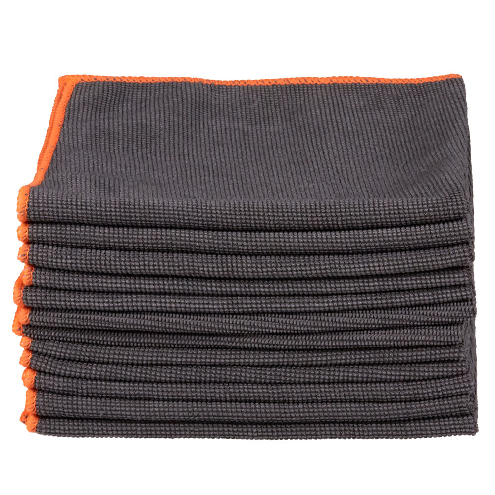 Gray Pearl Weave Microfiber Glass and Window Towel | 12 Pack – Horvath ...